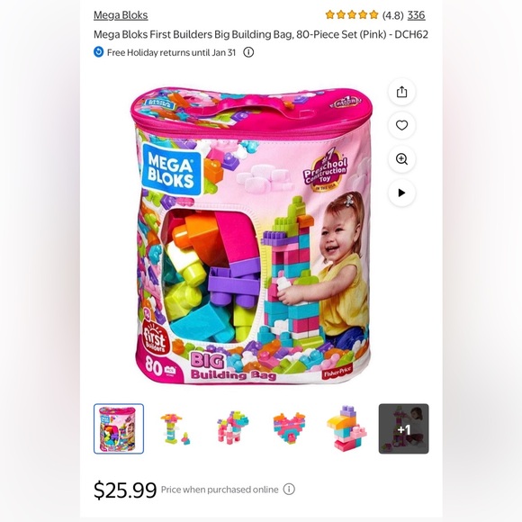 Mega Bloks | Toys | Mega Bloks First Building Blocks Set | Poshmark